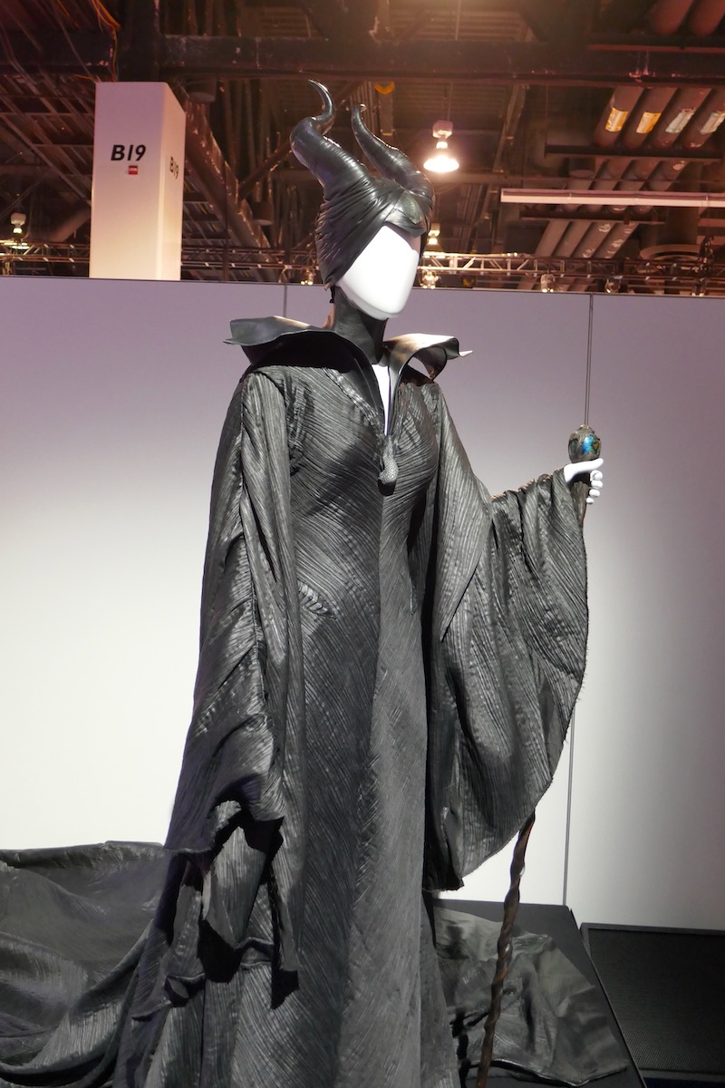 Hollywood Movie Costumes And Props Angelina Jolies 2014 Maleficent Movie Costume On Display
