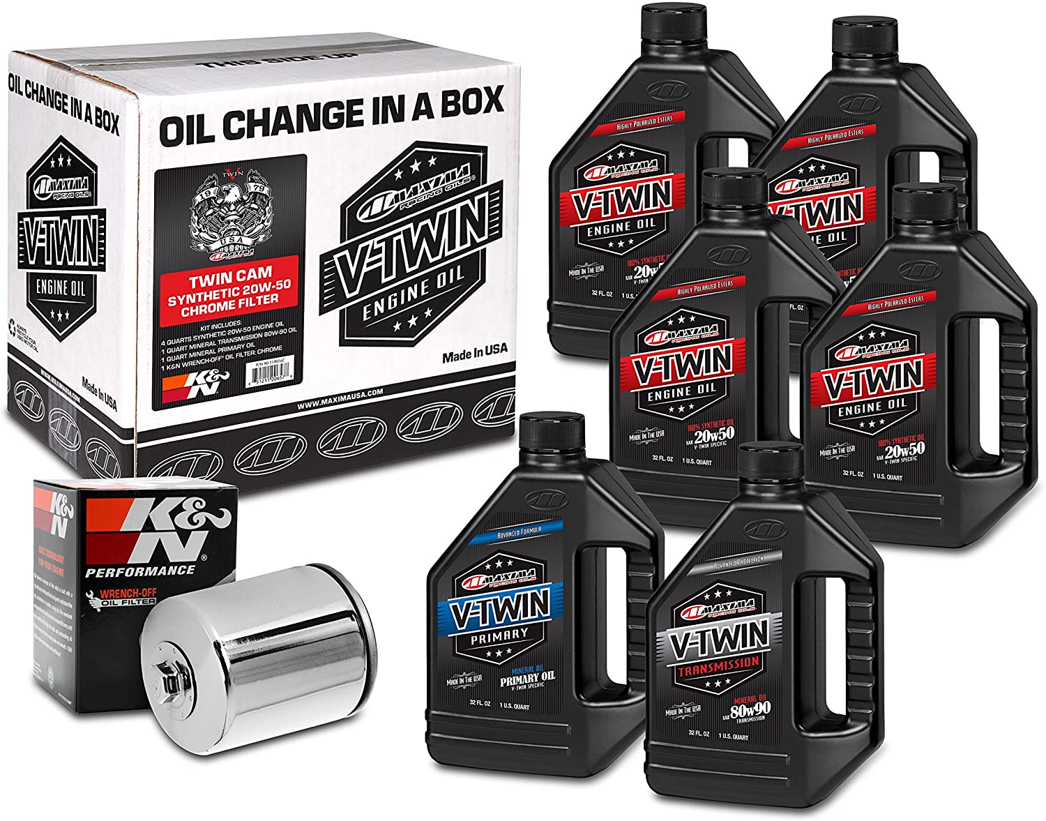 Maxima Racing Oils 90-119016C Chrome 90-119016C Twin Cam Synthetic 20W ...