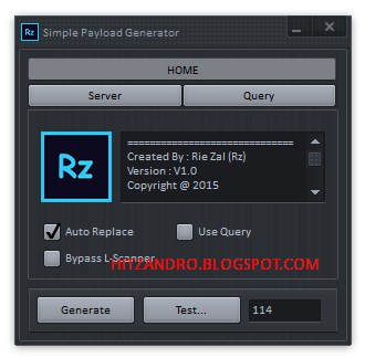 Download Simple Payload Generator By Rie Zal (Rz) | HITZANDRO.com ...