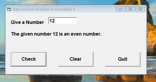 Free Programming Source Codes And Computer Programming Tutorials Odd And Even Numbers In Visual