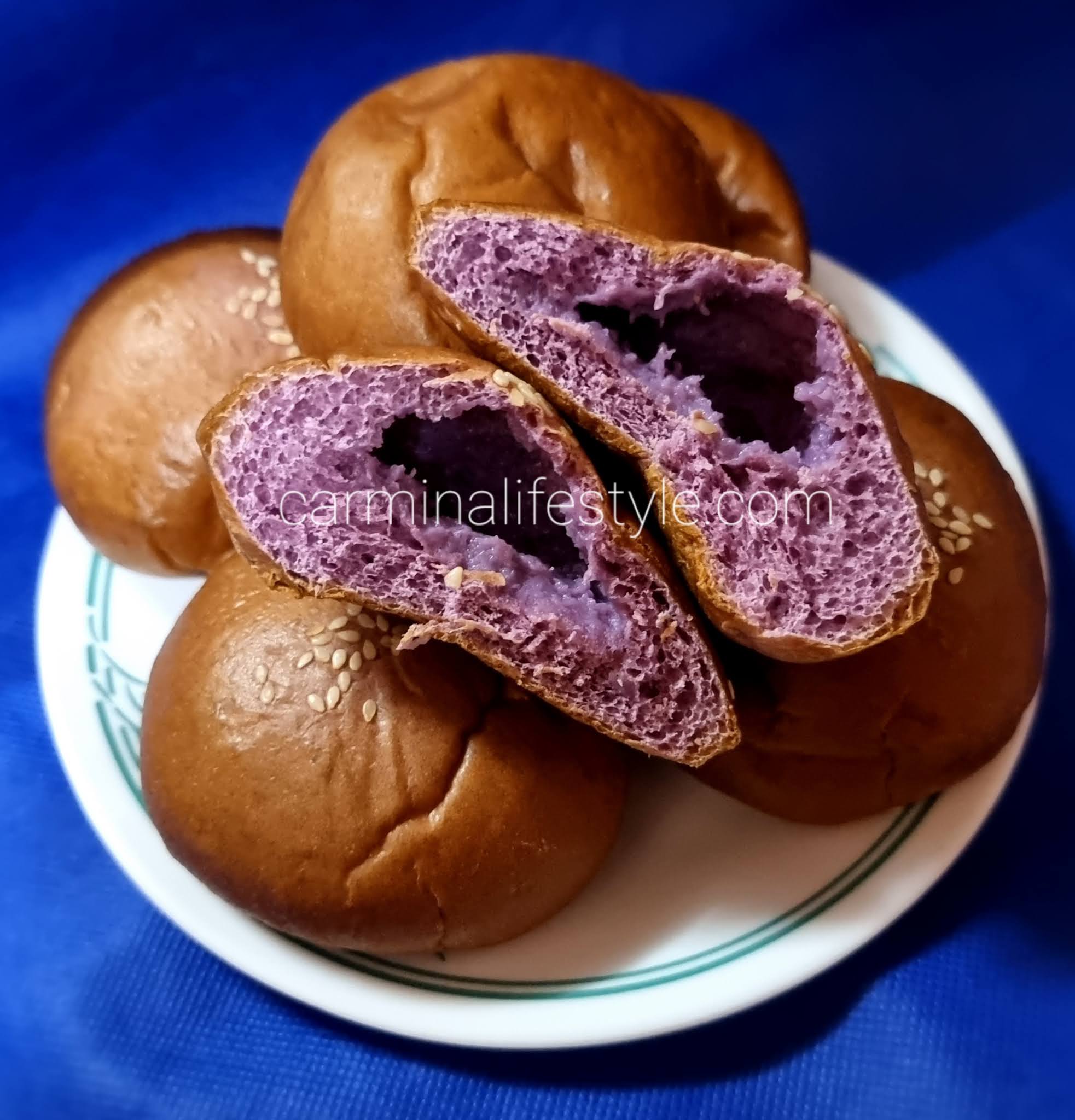 Ube Cream Cheese Custard Rolls & Brioche Burger Buns