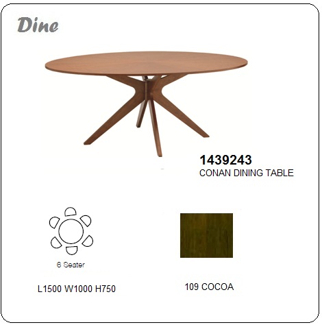 Factory Outlet Furniture: Conan Dining Table @ RM426