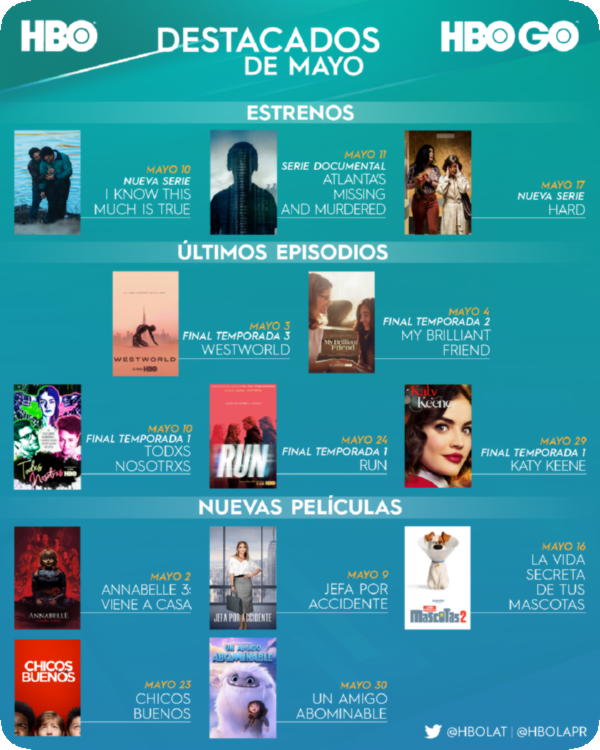 → HBO programacion Latinoamérica Mayo 2020 películas y series estreno ...