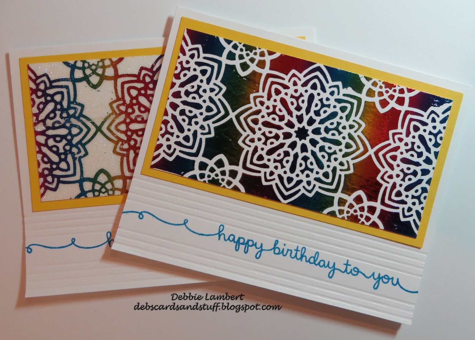 Debbies Creations: Deco Foil Birthday Cards