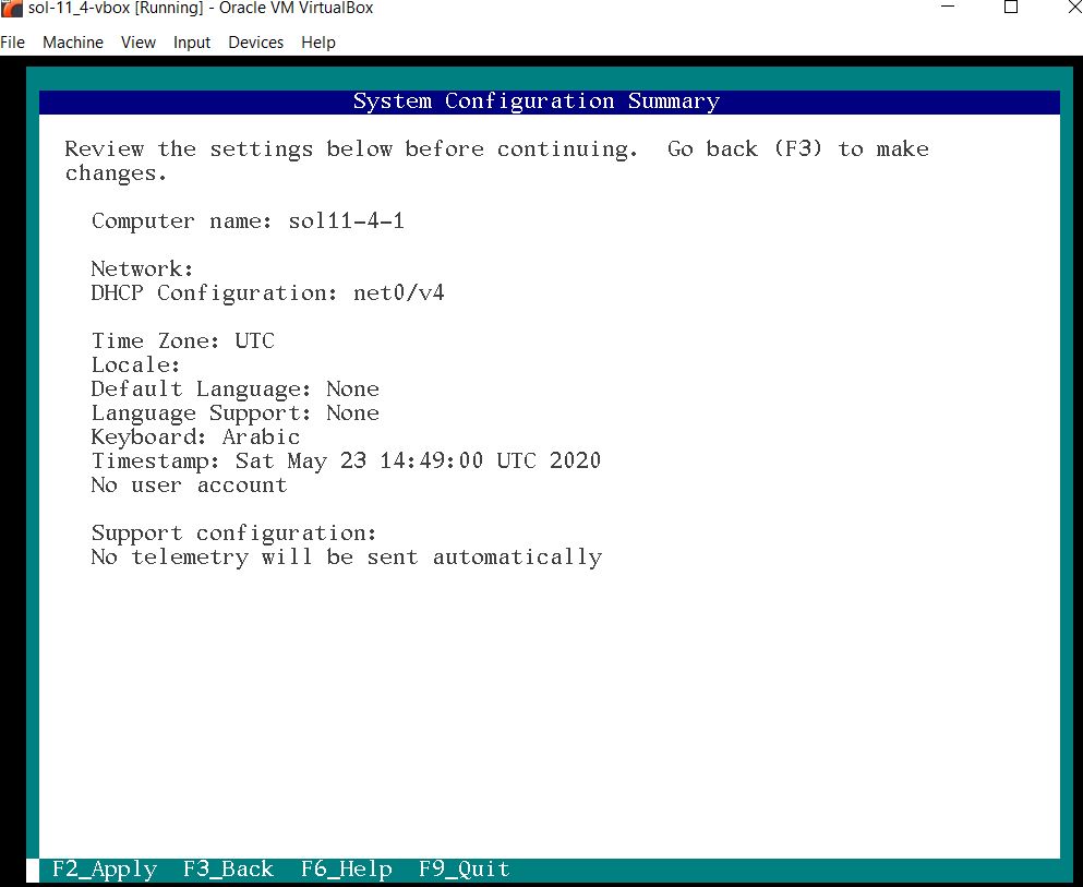 Oracle Solaris 11.4 VM Template - Import Virtual Box