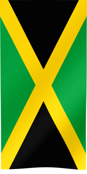 Jamaican Flag Waving