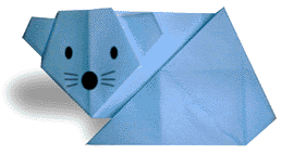 Mouse - Easy Origami instructions For Kids