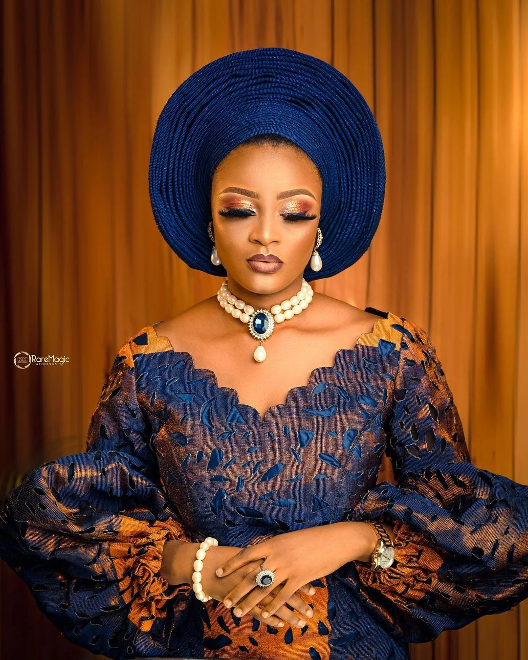 Latest Nigerian wedding gele and outfit styles. | Melody Jacob