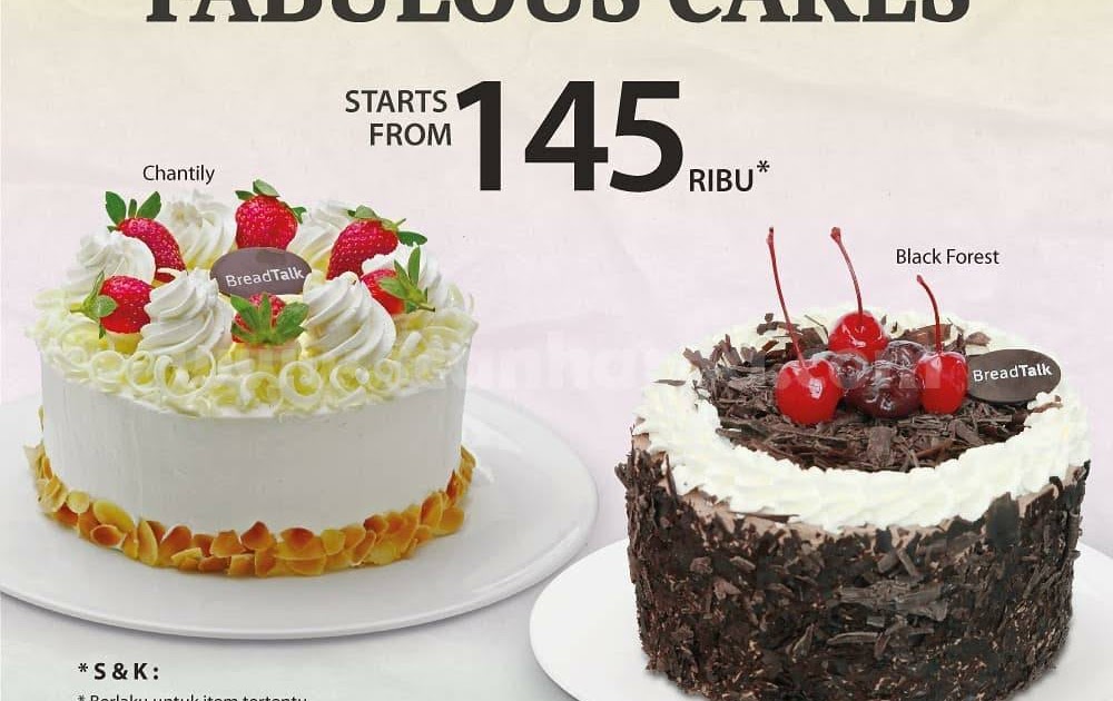 Breadtalk Promo Fabulous Cake – Whole Cakes Favorit mulai Rp 145.000 ...