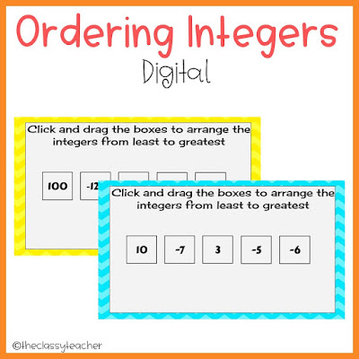 Five of My Favorite Integer Activities - The Classy Teacher