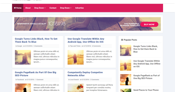 Easy Blog Blogger Template