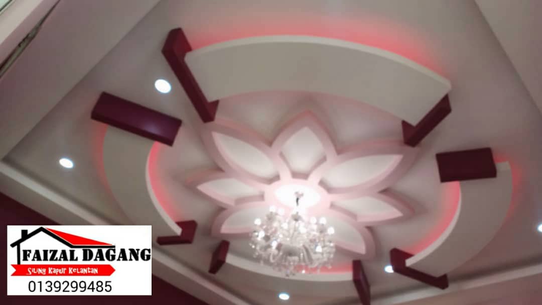 SILING KAPUR DI KELANTAN : Siling bunga design terkini