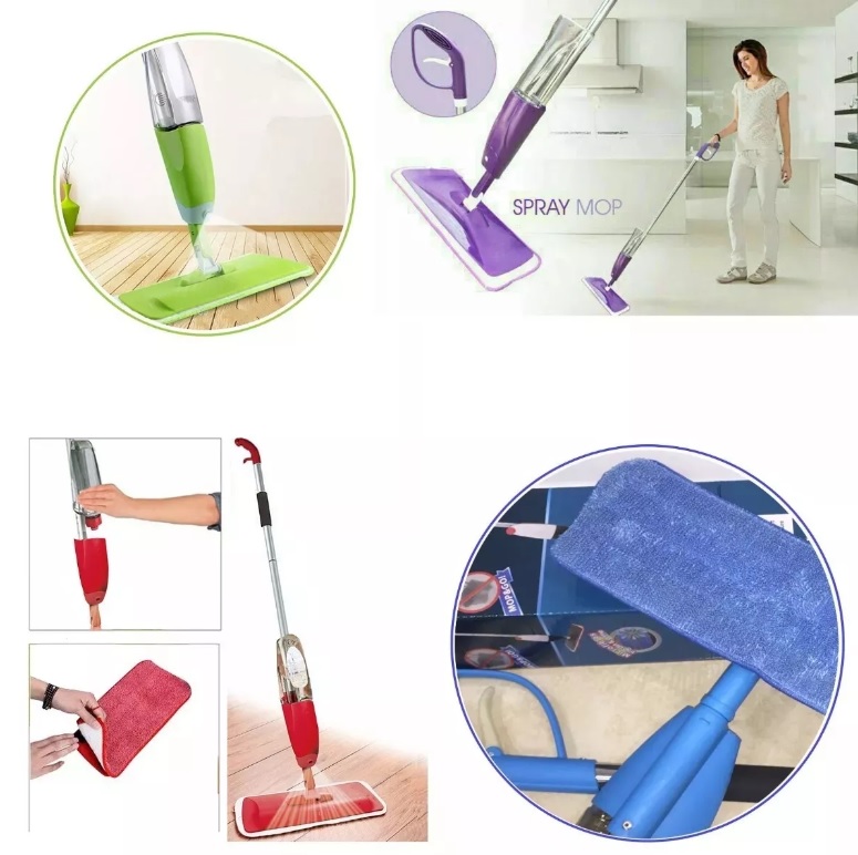 Tienda de todo ventas: Mopa Spray Mop Microfibra Rectangular Trapeador ...