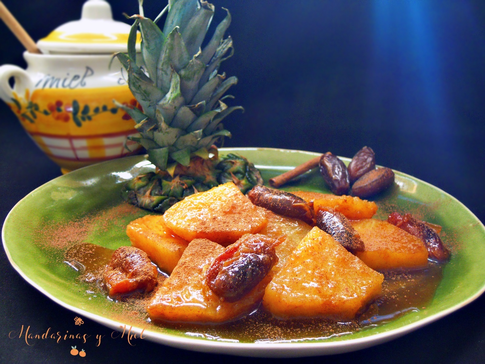 Piña asada a la miel | Mandarinas y miel