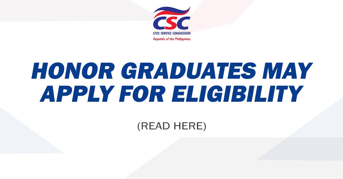 Honor Graduates may Apply for Eligibility - Teachers Click