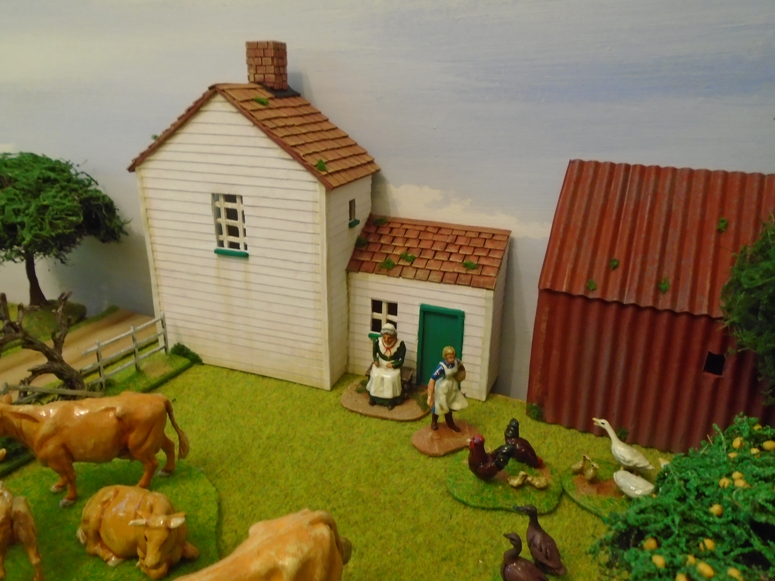 Wargaming with 54mm Toy Soldiers: More Canadian Troops & New Buildings,