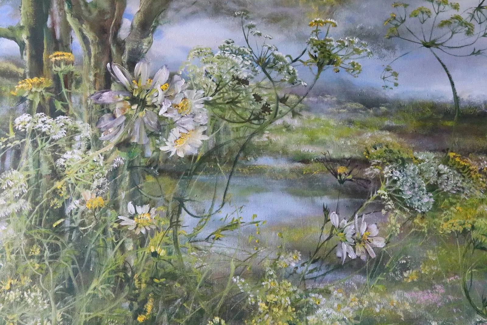 Claire Basler, 1960 | Abstract Flowers painter | Masterpiece | Tutt'Art@