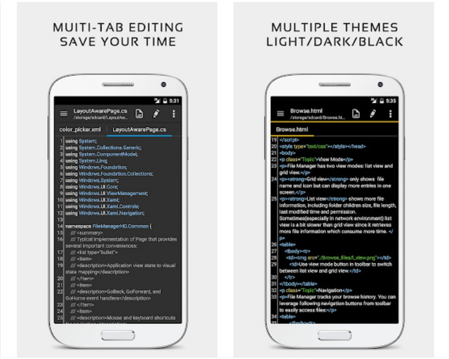 Aplikasi Coding HTML & CSS untuk membuat Website di Android - Dardura