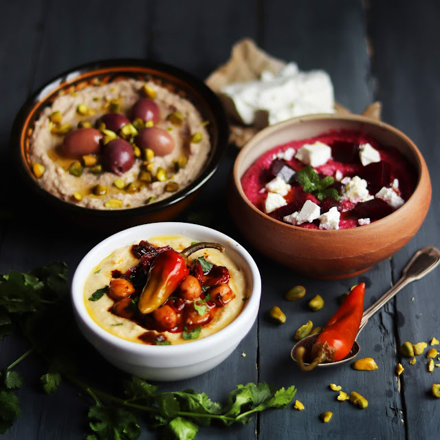 The Food Trotter: Hummus Three Ways / Trio de houmous