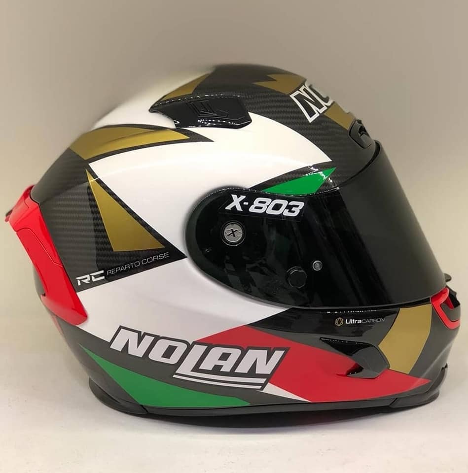 Racing Helmets Garage: Nolan X-803 Ultra Carbon E.Gianola 2018
