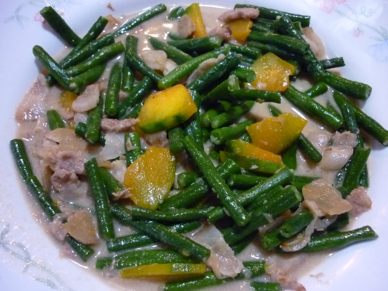 Lia's Food Journey: Ginataang Sitaw with Squash