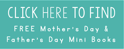 Mother's Day / Father's Day FREE Mini Books | First Grade Buddies