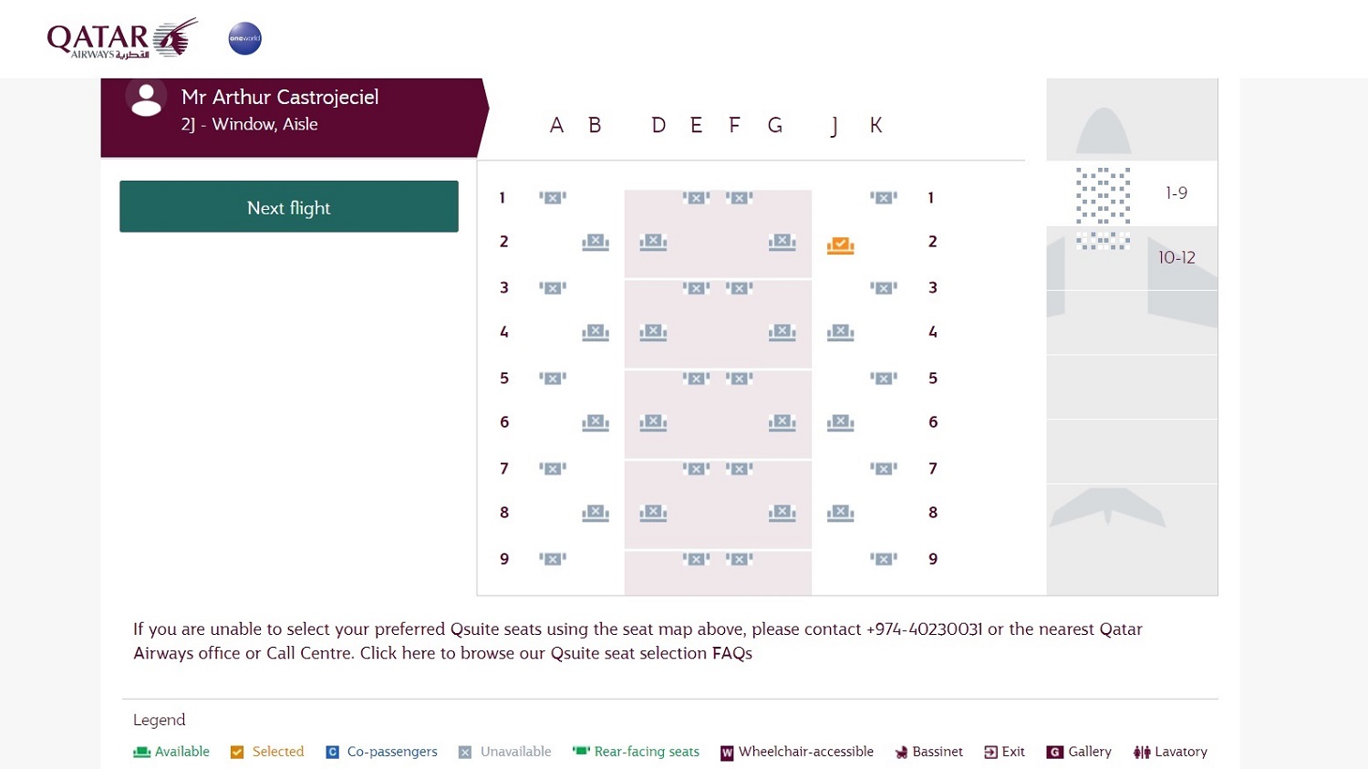 Review: Qatar Airways A351 Qsuite, Singapore-Doha