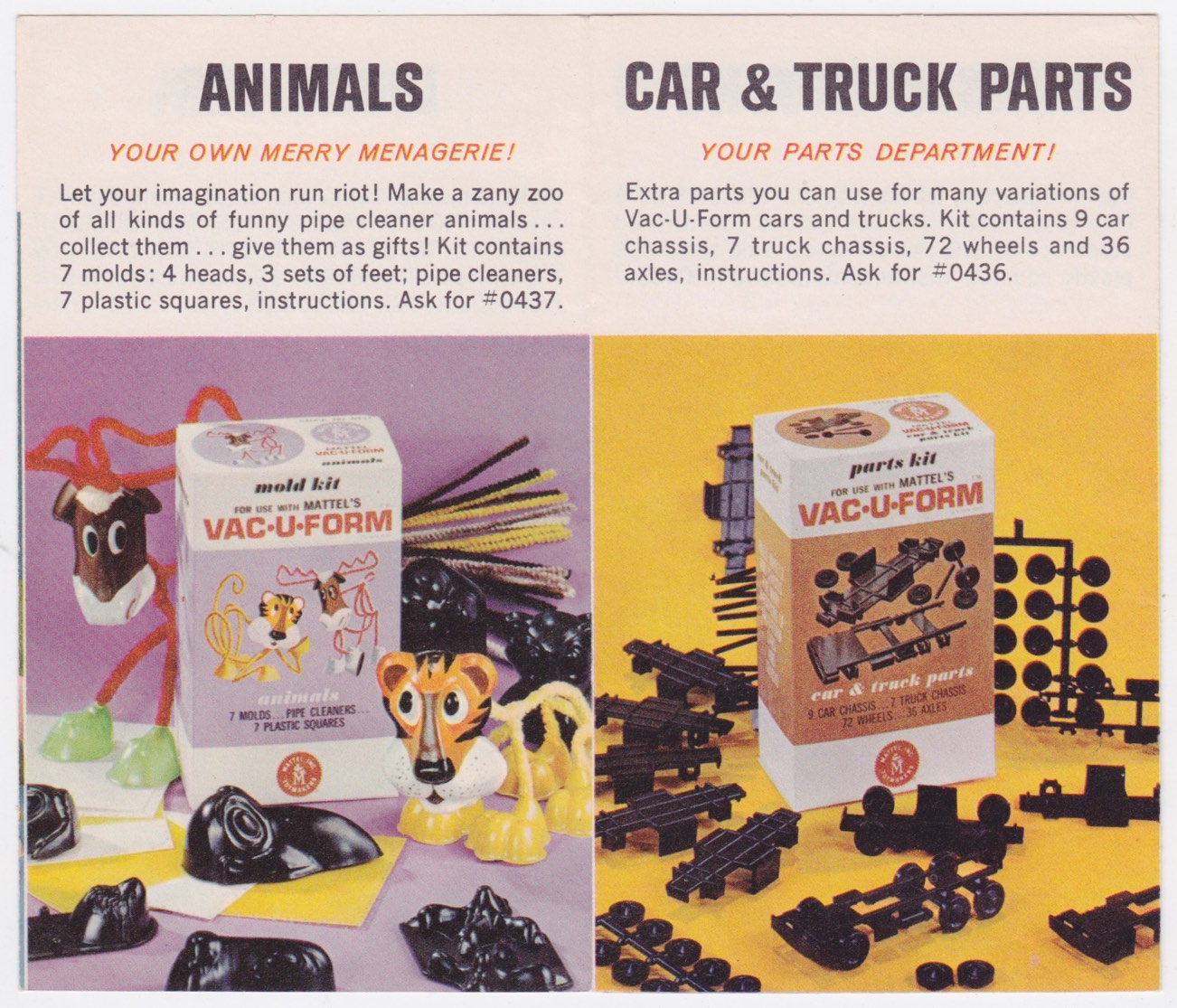 and everything else too: Vac U Form Catalog ('62) Mattel
