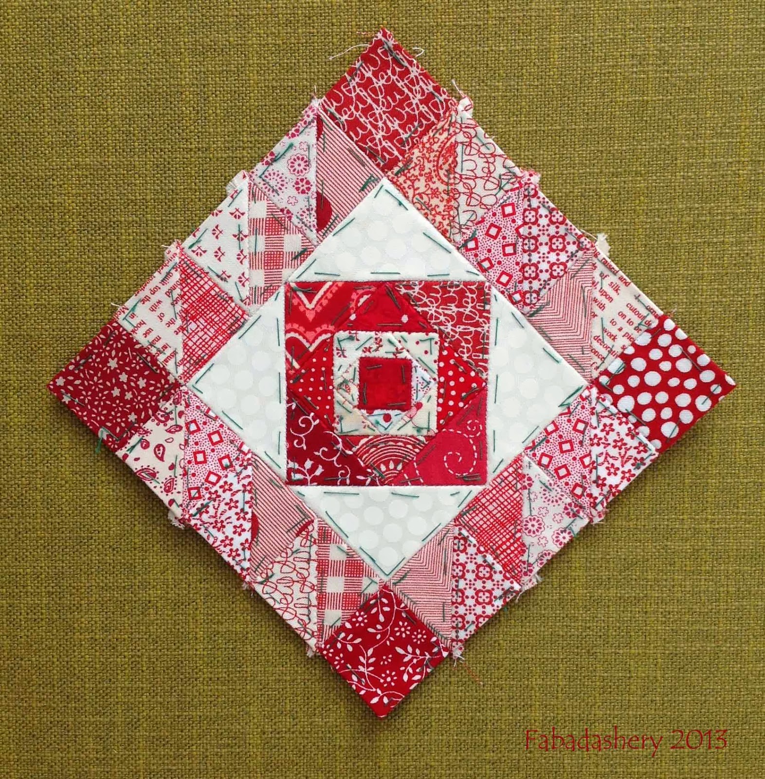 Fabadashery: Nearly Insane Quilt - Block 85