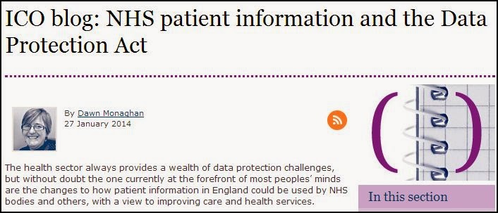 Data Protector: NHS data sharing – great comments from the ICO