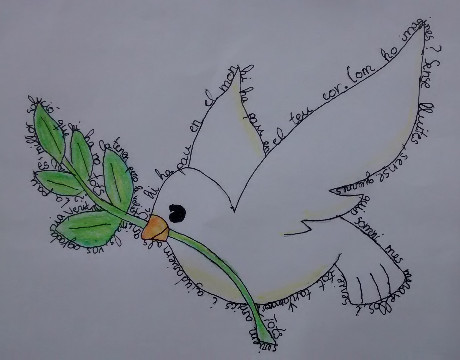 Isa Navarro: Hacemos caligramas sobre la paz