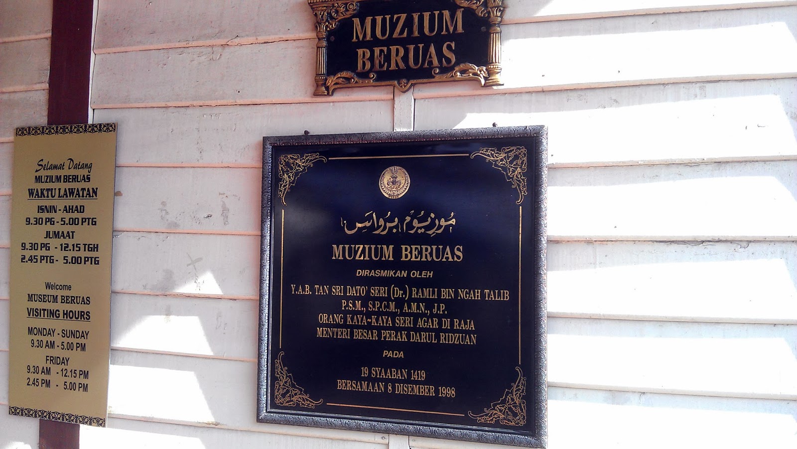 BERUAS- Dari Kejatuhan Gangga Negara: Sejarah Beruas