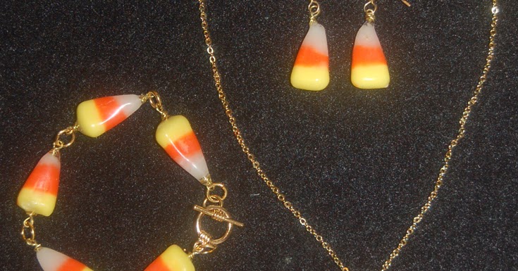 Lynn's Craft Blog: Candy Corn Resin Jewelry