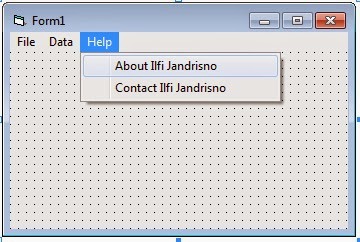Anak Nenek: Cara Membuat Menu Bar di VB (Visual Basic)