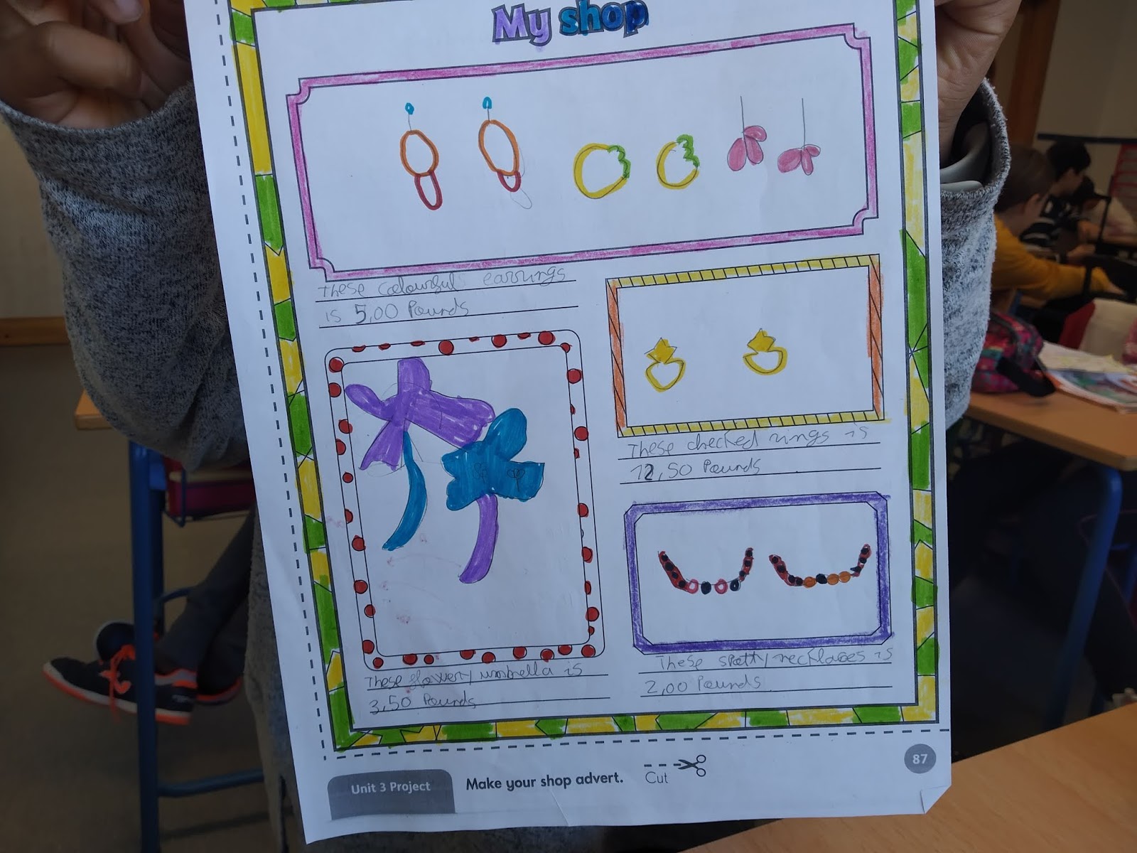 THE ENGLISH CLASS BLOG.: My shop project