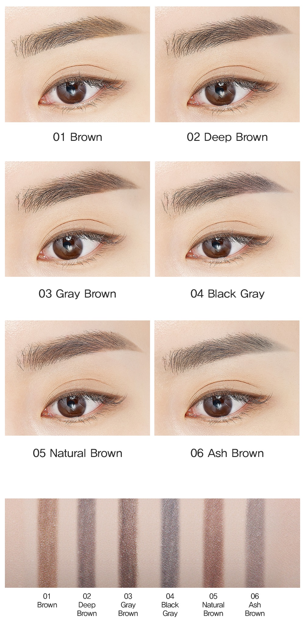 The SAEM Saemmul Artlook Eyebrow #06 Ash Brown - WateryScenery