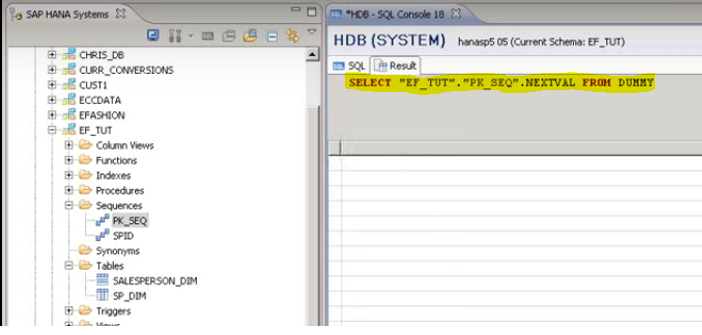 SAP HANA Expert: Sequence in SAP HANA