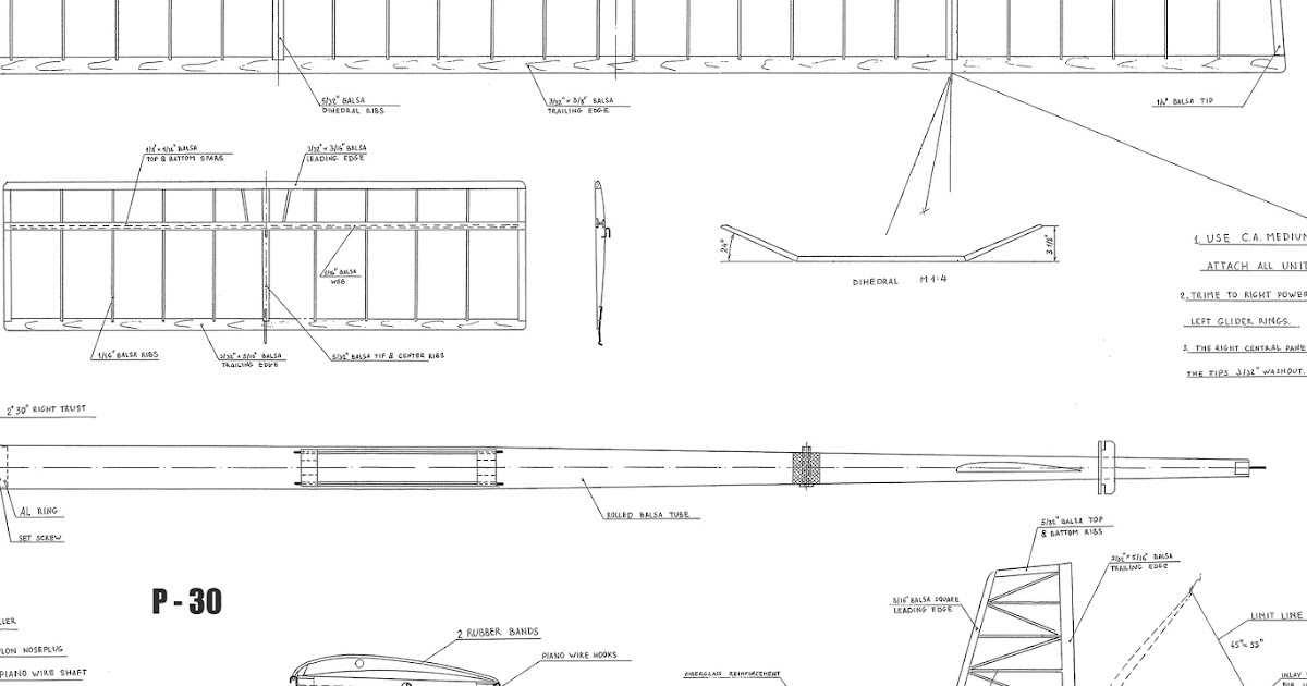 Volar Librememente Free Flight Rubber Models: P -30