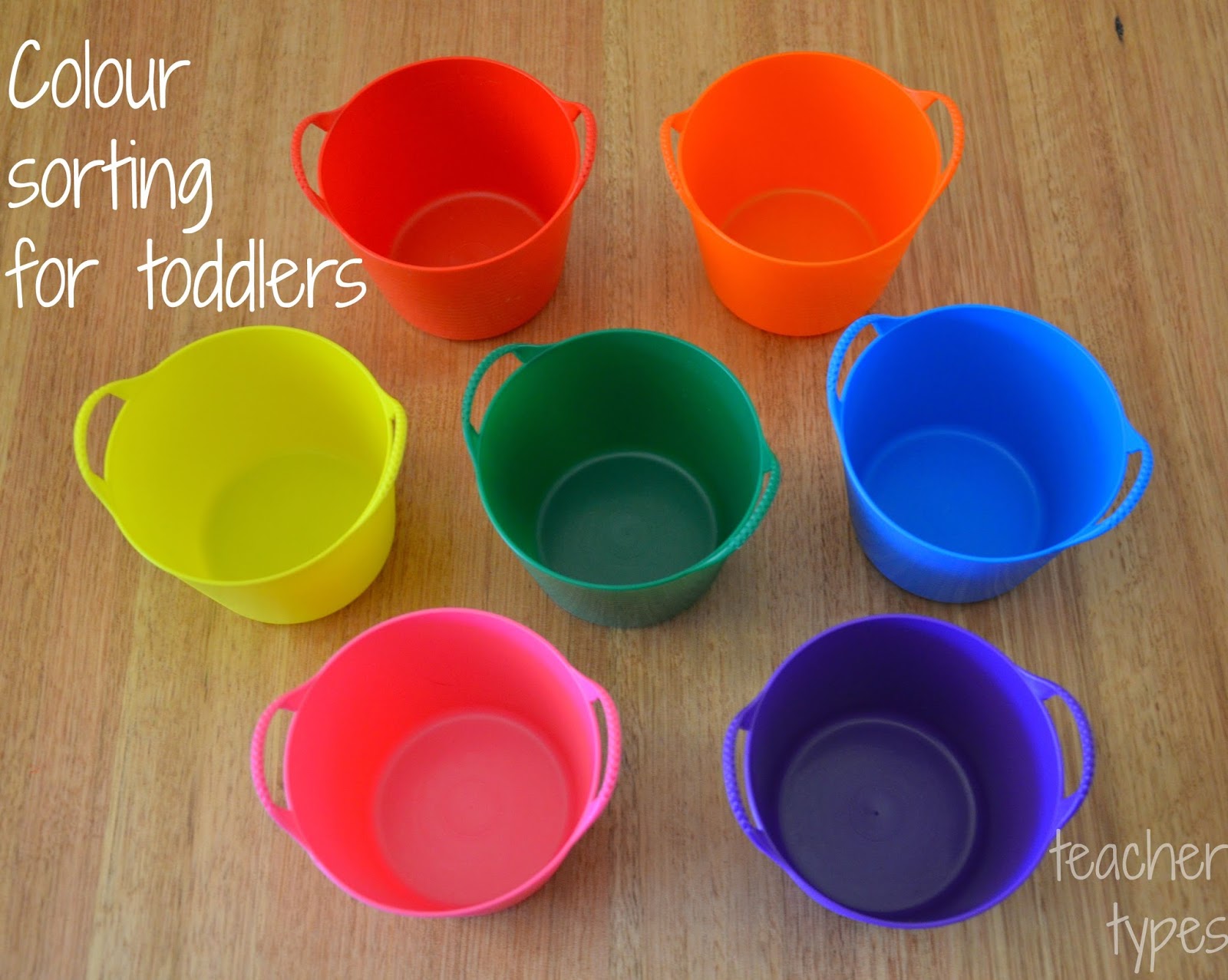 Colour Sorting for Toddlers - Teacher Types