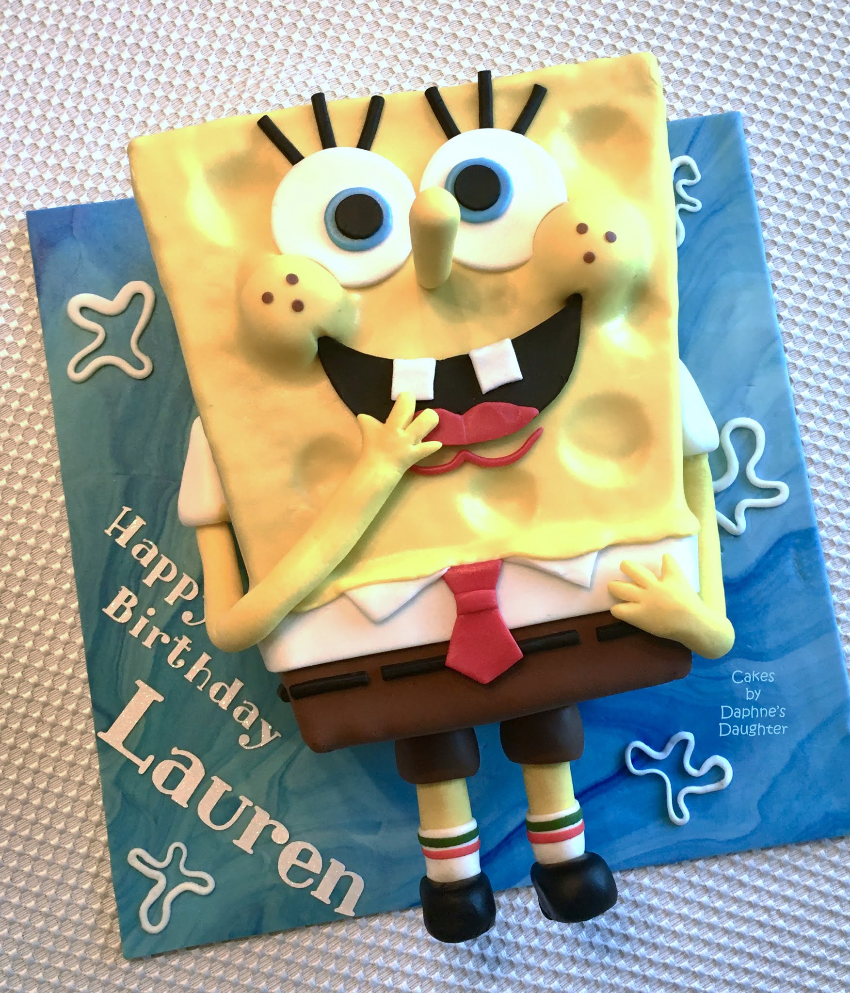 The Bake More: Easy(ish) SpongeBob Square Pants Cake