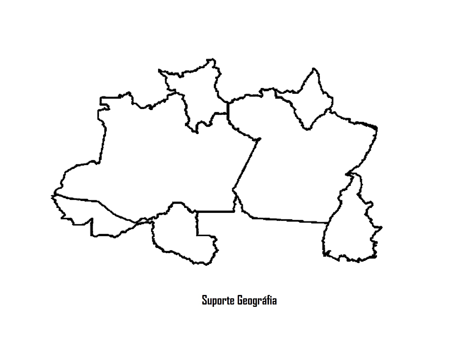 Região Norte Para Colorir - LIBRAIN