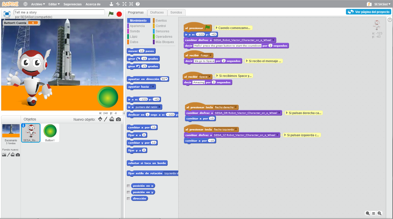 NOVENO RETO; Cuentame un cuento (+7) | Enseña a tus padres a programar Scratch, Robotica ...