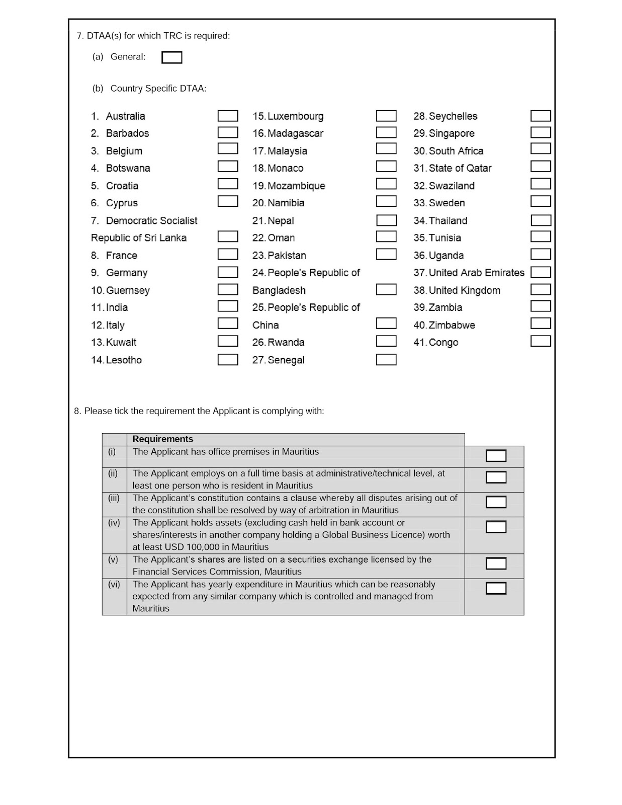 Amar: FSC Mauritius issues Revised Procedures for Recommendation of TRC