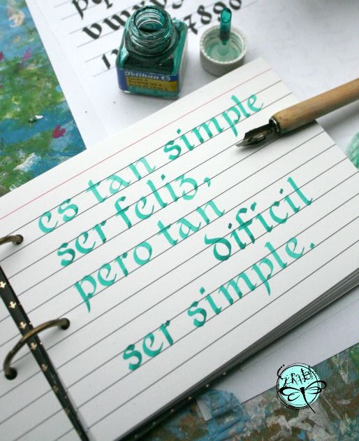 Scraptella: Mi libreta de Caligrafía