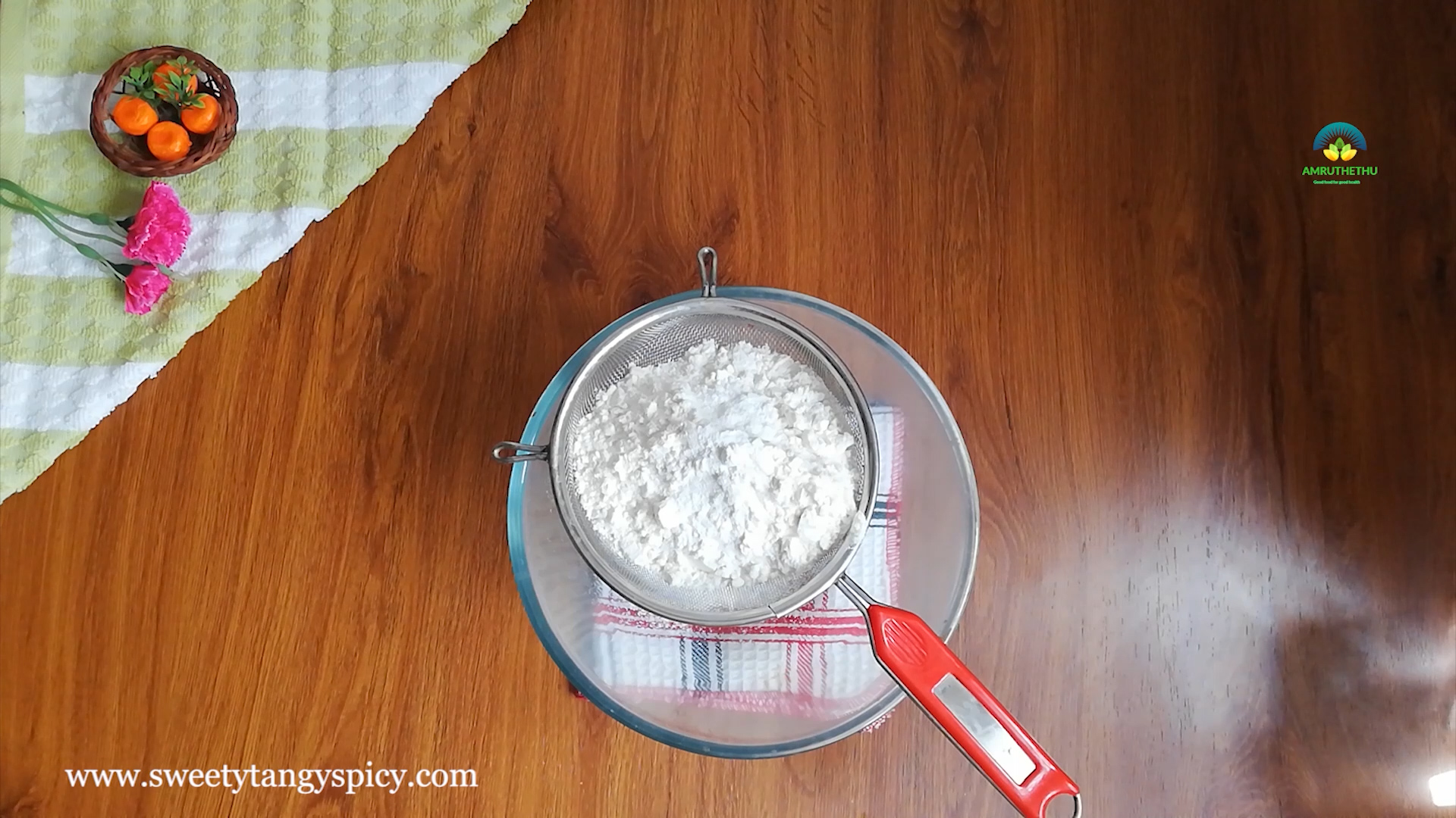 Put flour and milk in three parts. Do not put all the flour at time ...