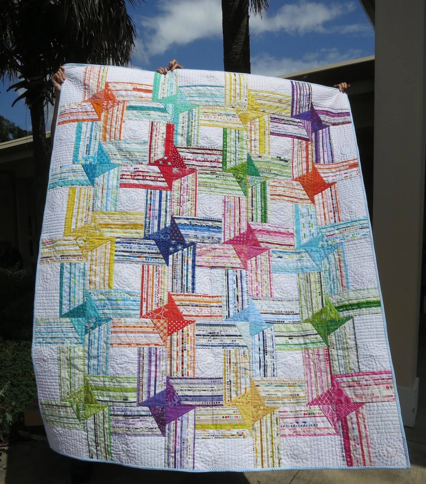 Flourishing Palms: Two Quilt Finishes