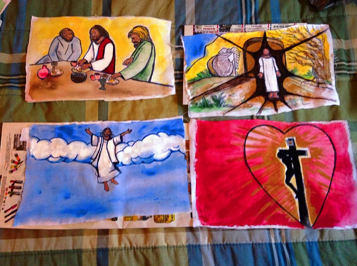 Hobbies and Ideas for making a Jesus Storying Cloth by Carol Evaul