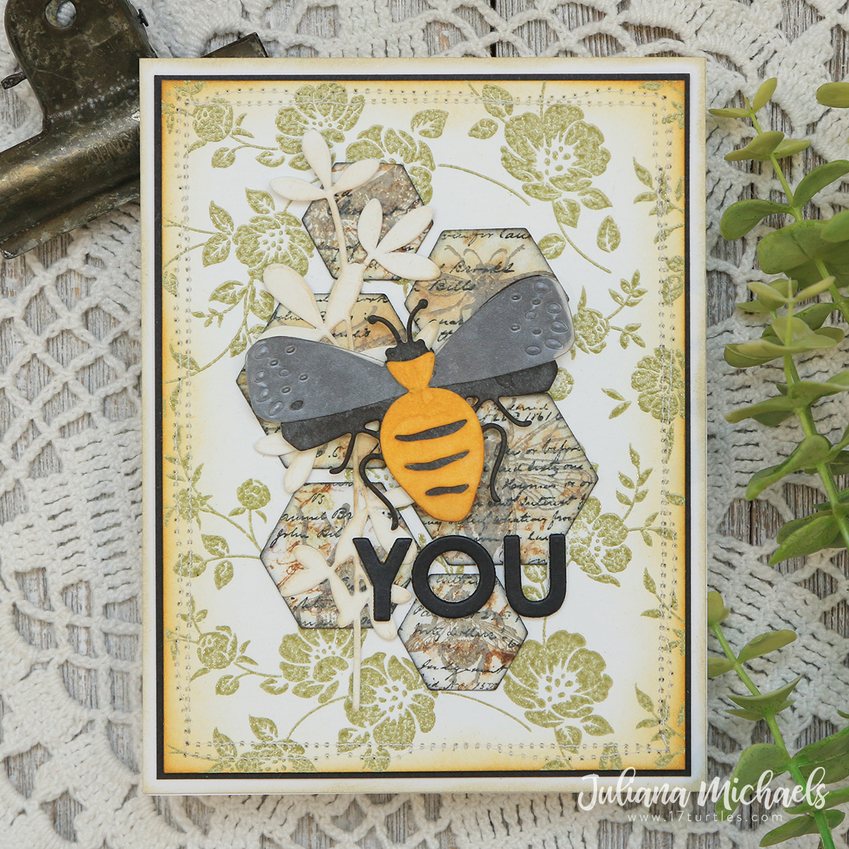 Bee You Cards | Tim Holtz Funky Insects - 17turtles Juliana Michaels