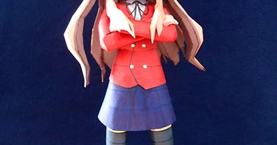 Toradora!: Taiga Aisaka Paper Model | Paperized Crafts