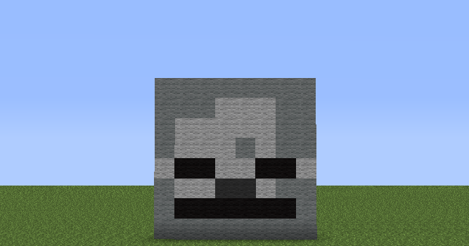 Minecraft Pixel Art Helper Minecraft Skeleton Skull